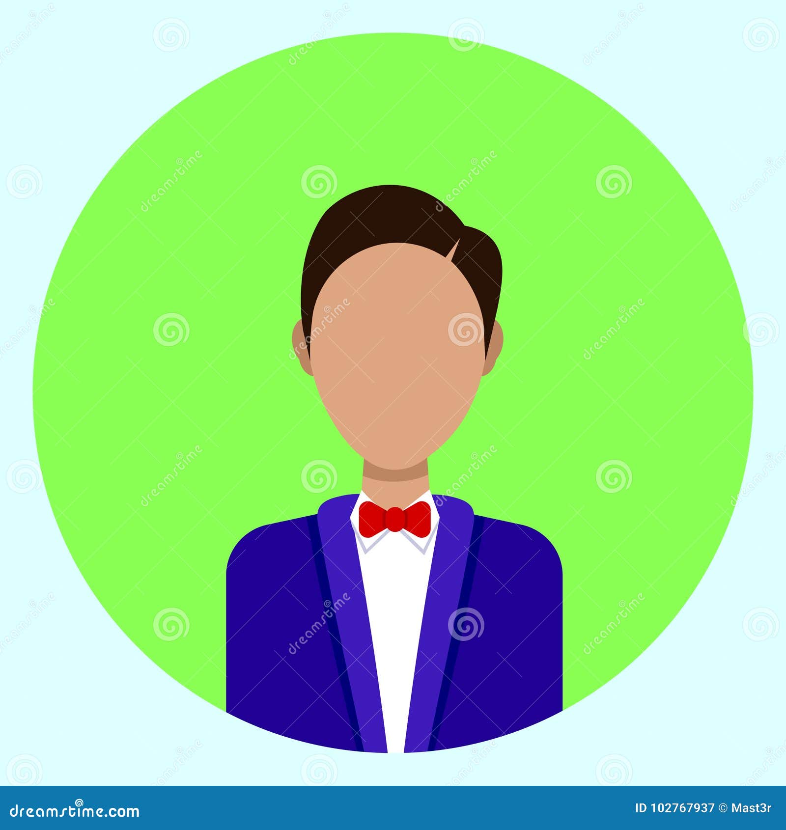 Male Avatar Profile Icon Round Man Face Stock Vector - Illustration of ...