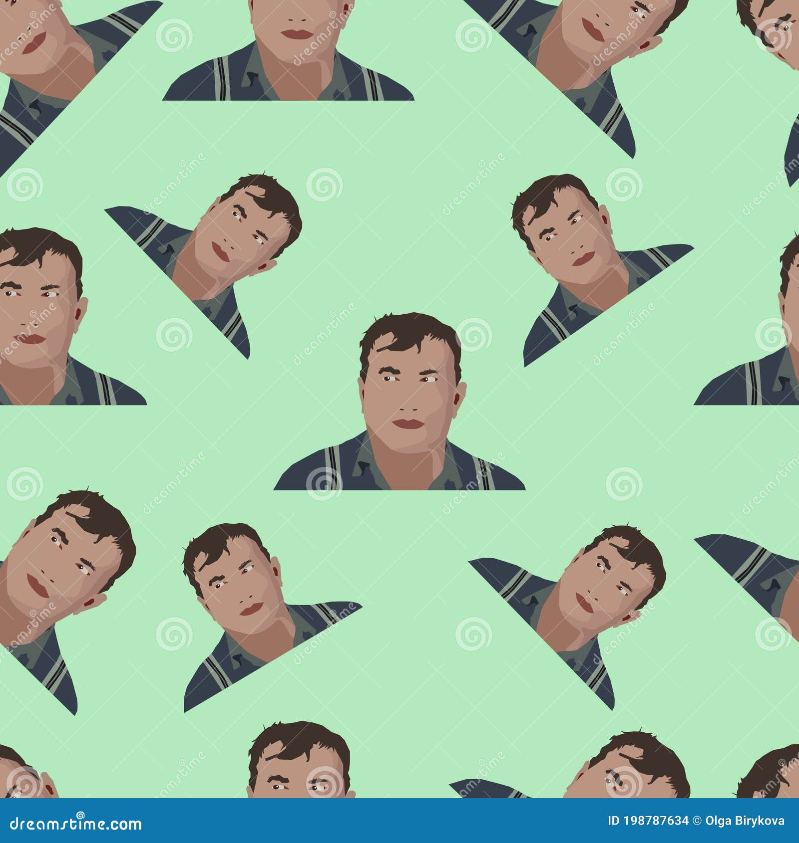 Male avatar pattern stock illustration. Illustration of avatar - 198787634