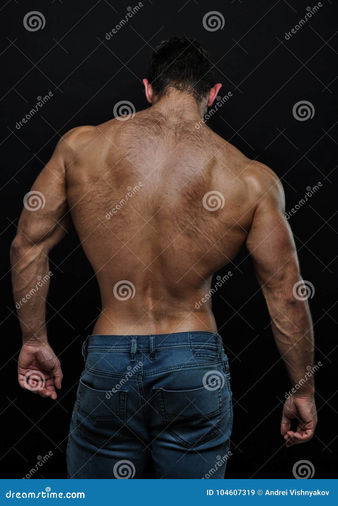 Male back stock image. Image of macho, muscle, handsome - 104607319