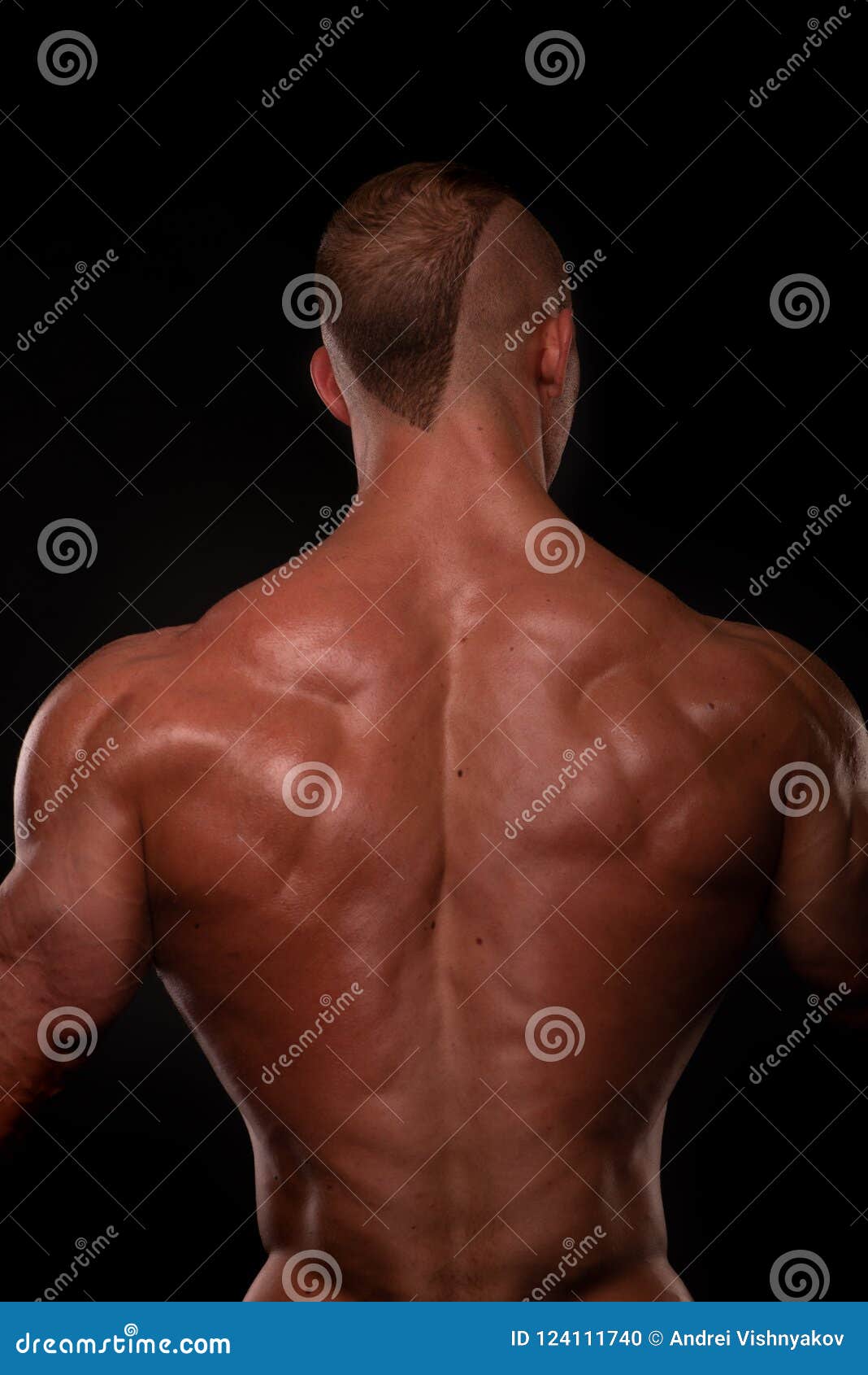 Male back stock photo. Image of torso, healthy, model - 124111740