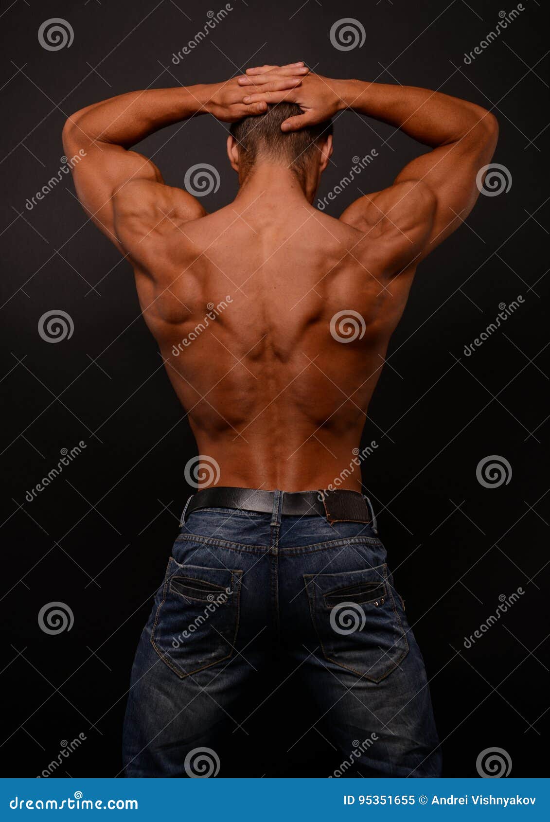 Male back stock image. Image of muscle, strength, male - 95351655