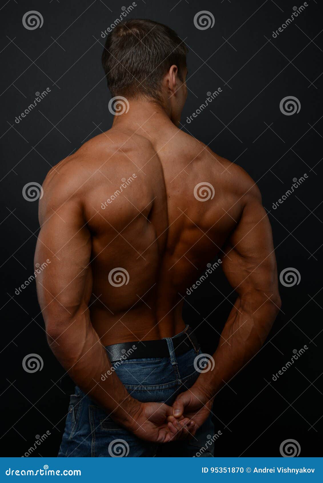 Male back stock photo. Image of young, fitness, macho - 95351870
