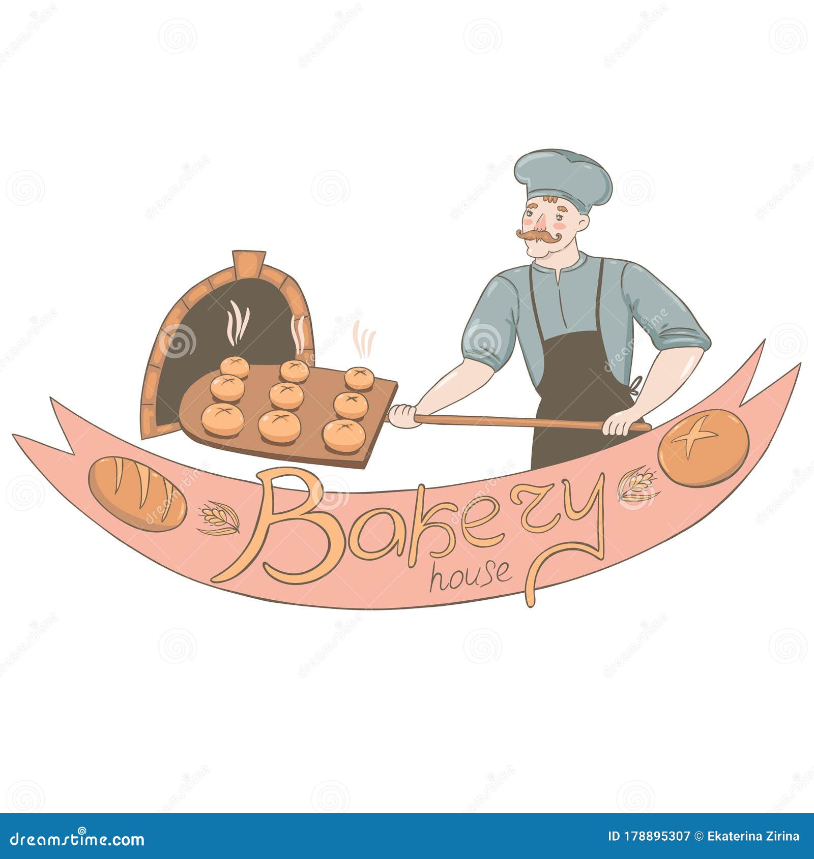 Oven, Bakery Color Liquid Bacdge Icon. Simple Color Vector Of Bakery ...