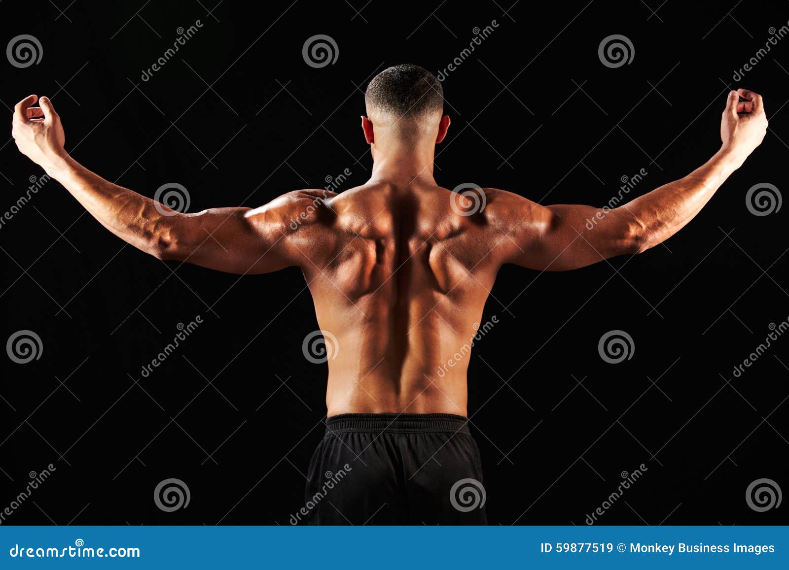Bodybuilder Flexing Royalty-Free Stock Photography | CartoonDealer.com ...