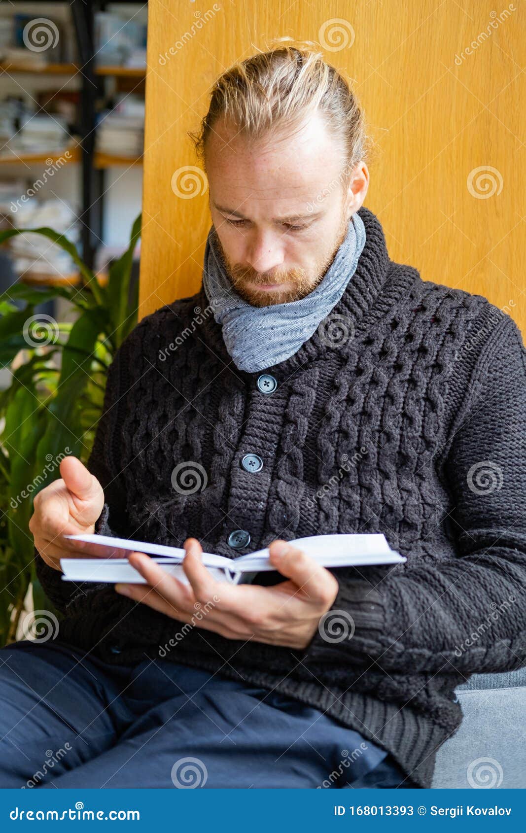 Male with book stock image. Image of research, happy - 168013393