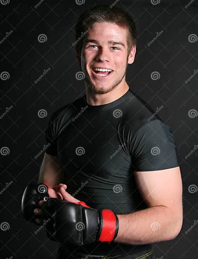 Male Boxer Smile stock image. Image of martial, guard - 18916887