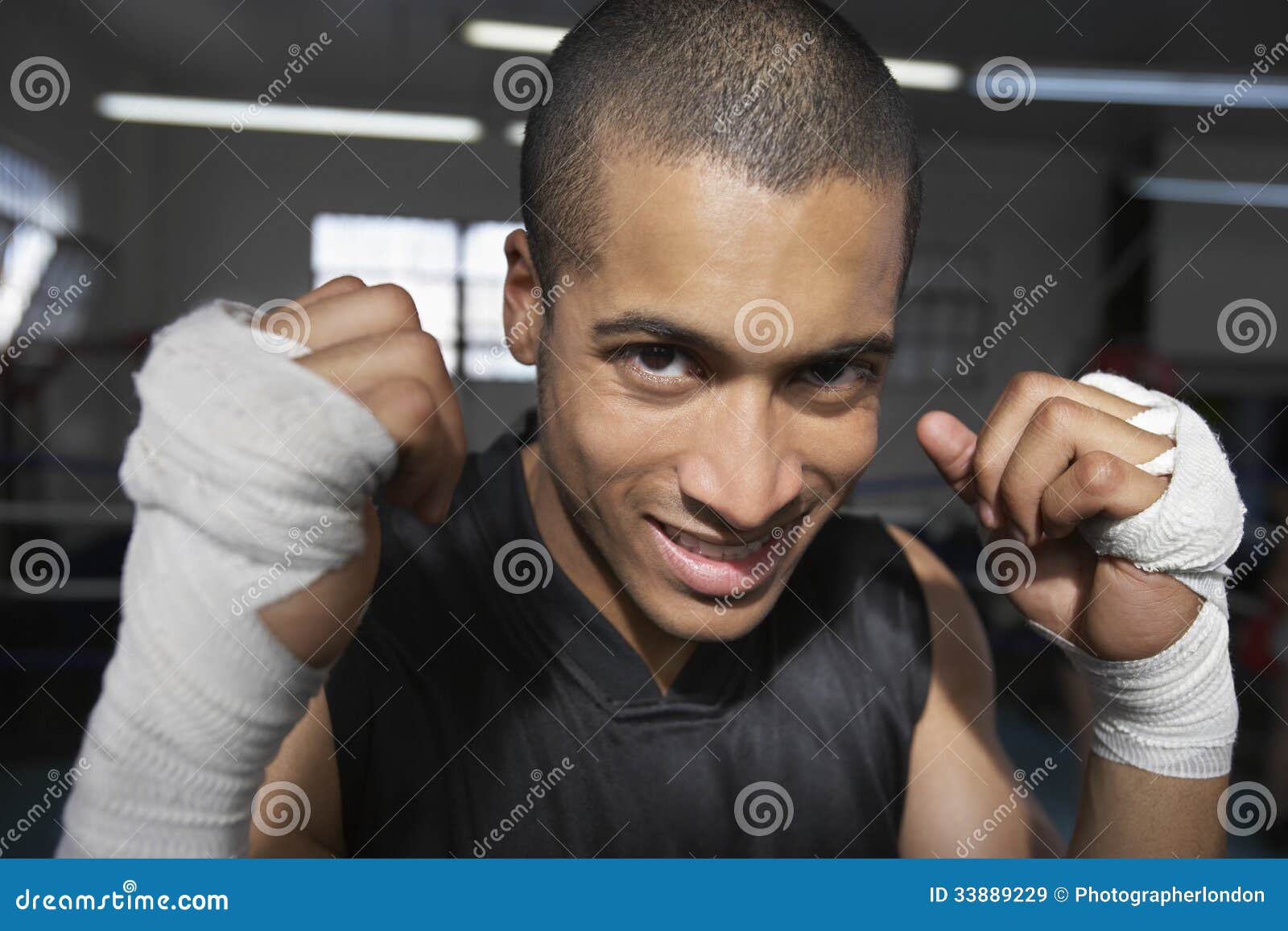 Male Boxer Smiling stock image. Image of fighter, lifestyle - 33889229