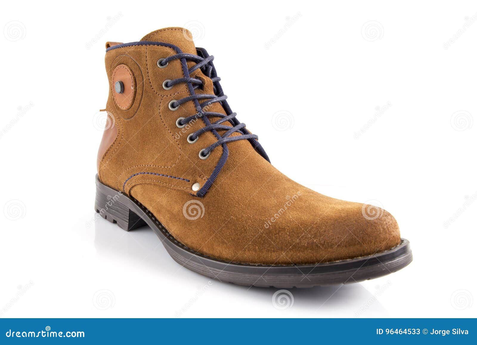 Male Brown Boot, Top View. stock image. Image of beautiful - 96464533
