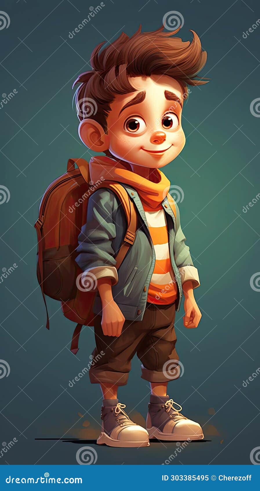 Male Cartoon Character stock illustration. Illustration of happy ...