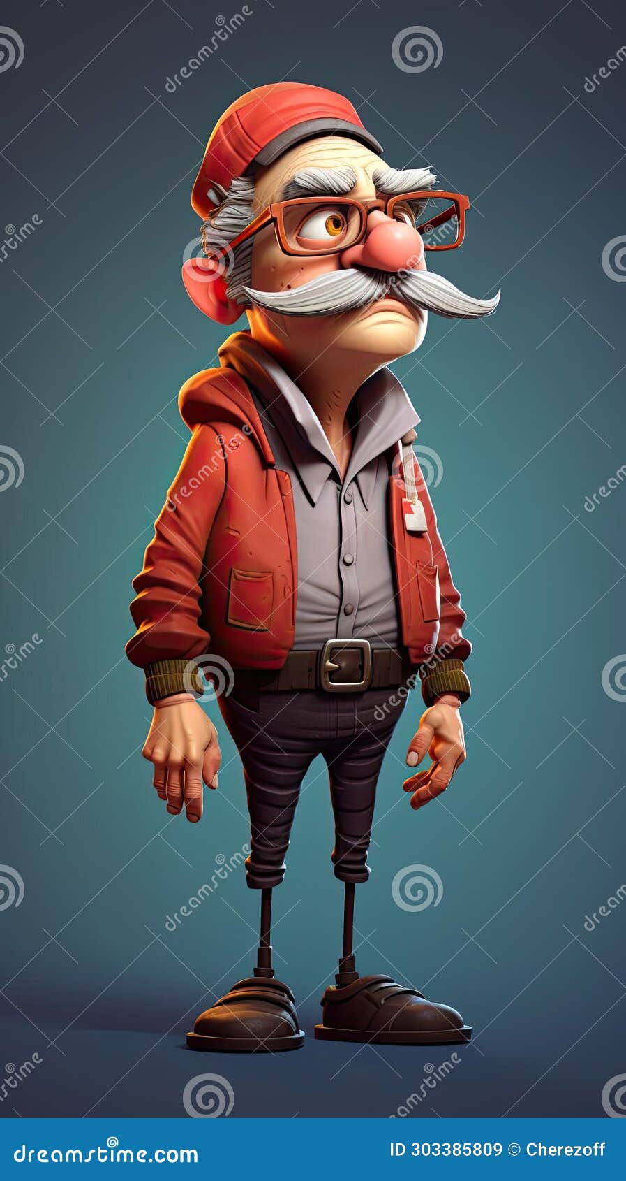 Male Cartoon Character stock illustration. Illustration of flat - 303385809