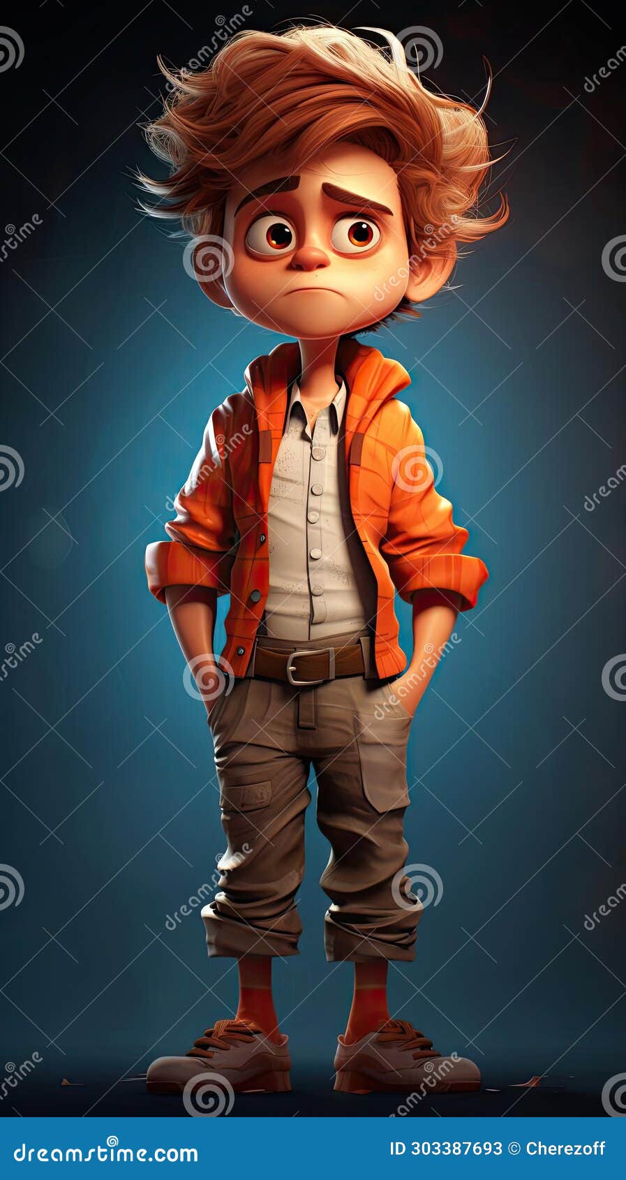 Male Cartoon Character stock illustration. Illustration of cheerful ...