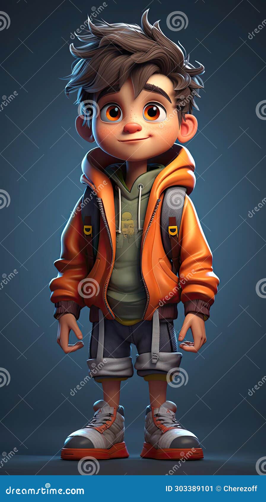 Male Cartoon Character stock illustration. Illustration of white ...