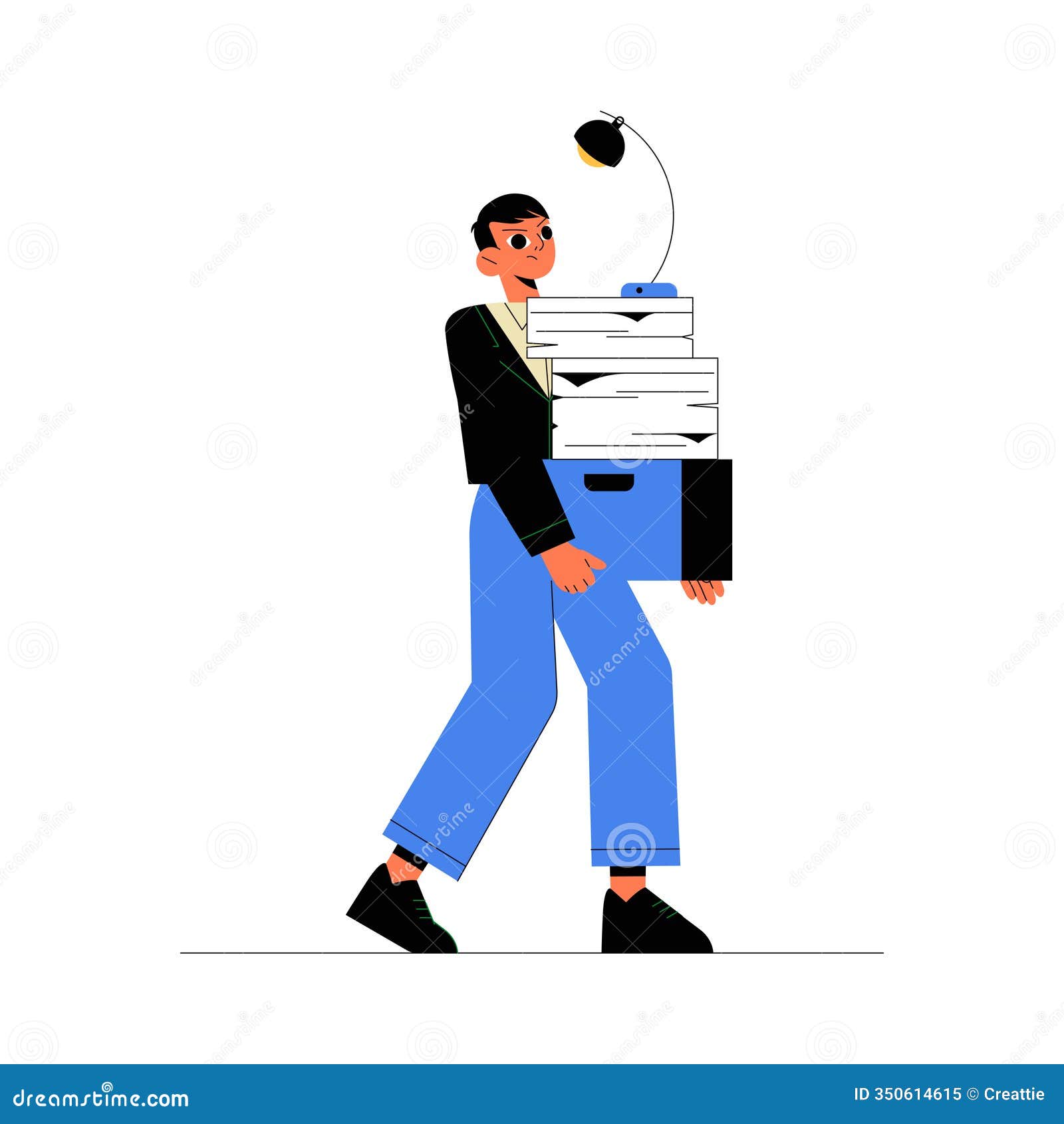 Heavy Workload Conceptual Cartoon Vector Illustration | CartoonDealer ...