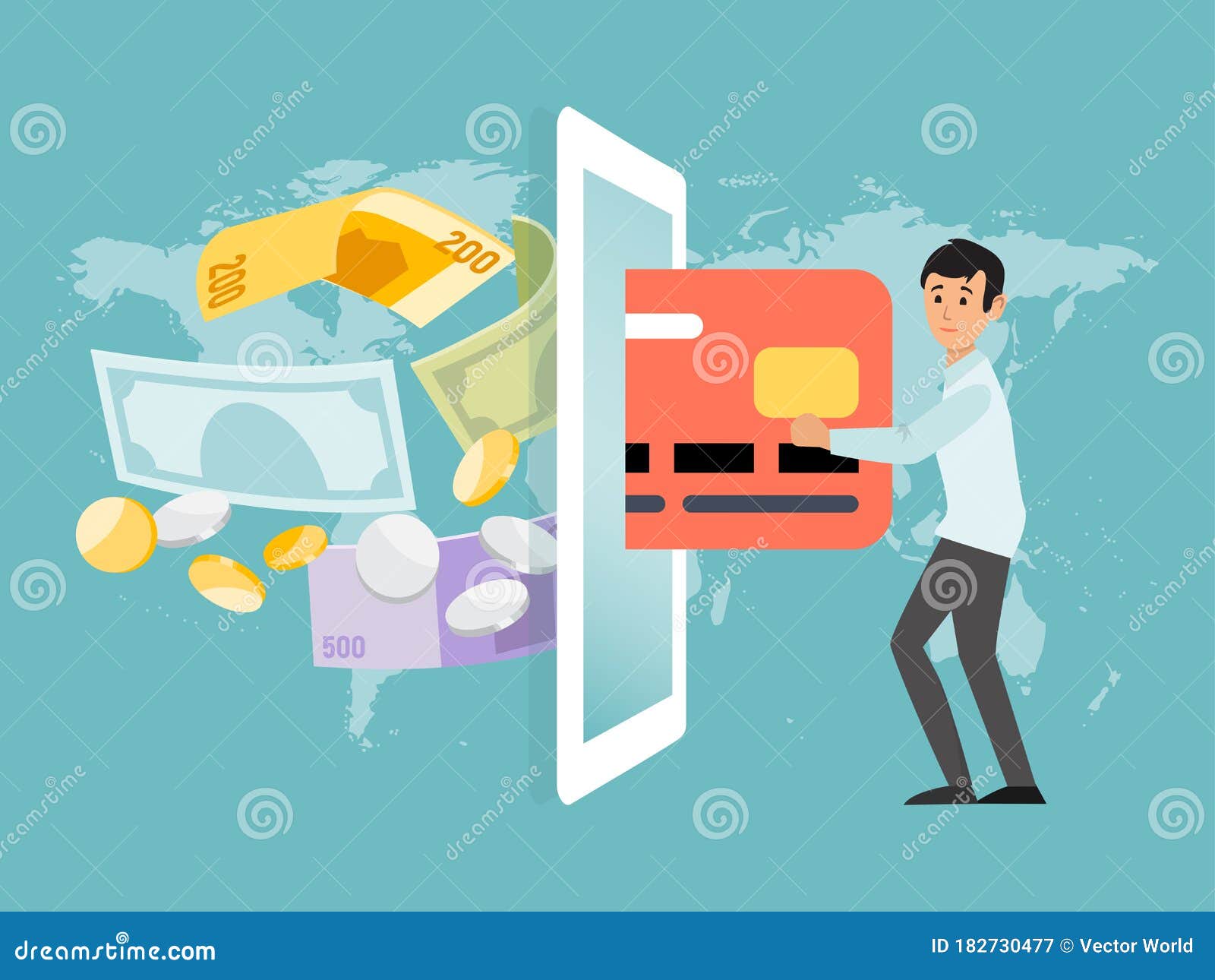 Modern Global Logistic Service Isometric Concept With Export, Import ... Modern Global Logistic Service Isometric Concept With Export, Import ...