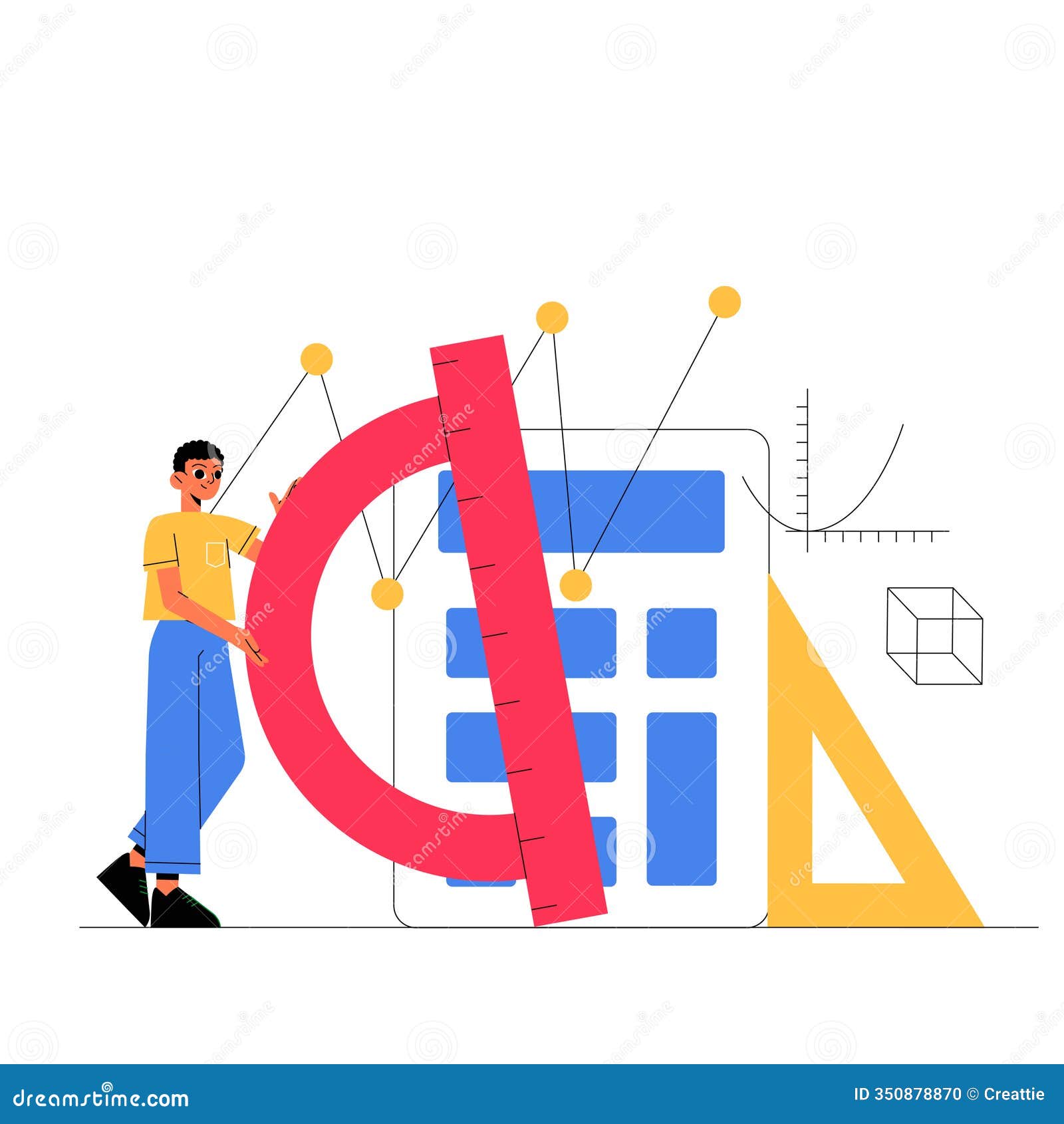 Mathematics And Geometry, Figures And Formulas. For School, University ...