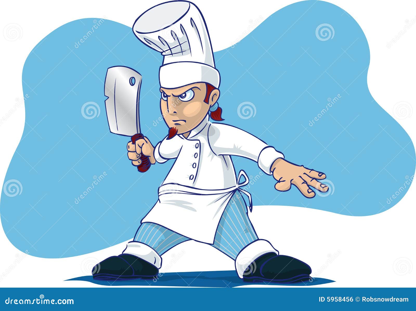 Sad Male Chef Cartoon Character Vector Illustration | CartoonDealer.com ...