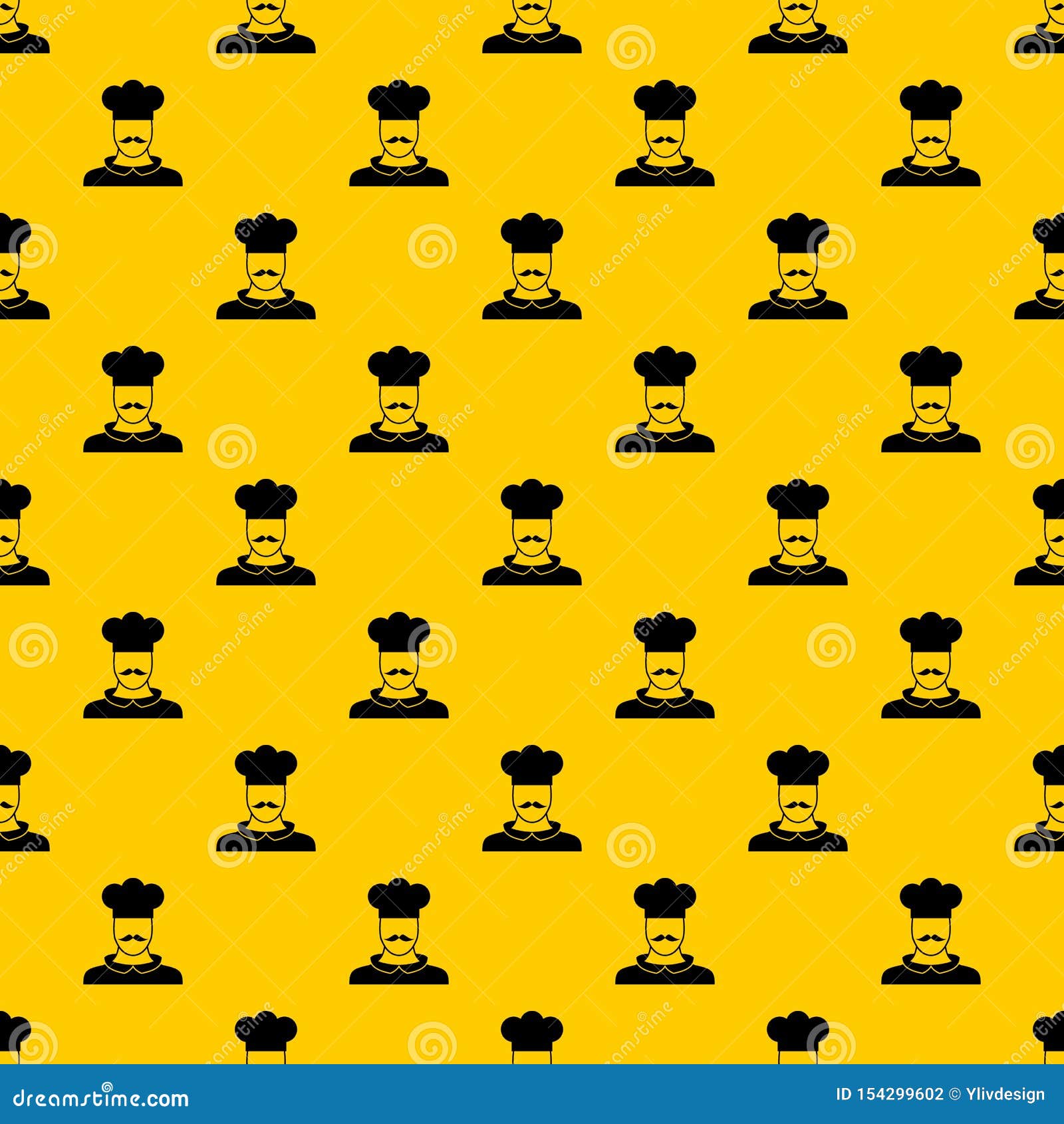 Male Chef Cook Pattern Vector Stock Vector - Illustration of gastronomy ...