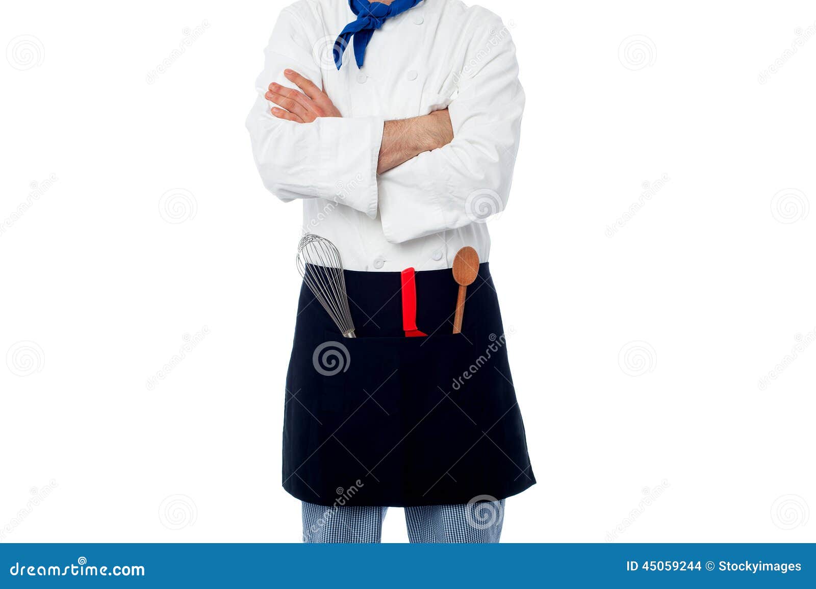 Male Chef with Kitchen Utensils Stock Photo - Image of arms, crossed ...