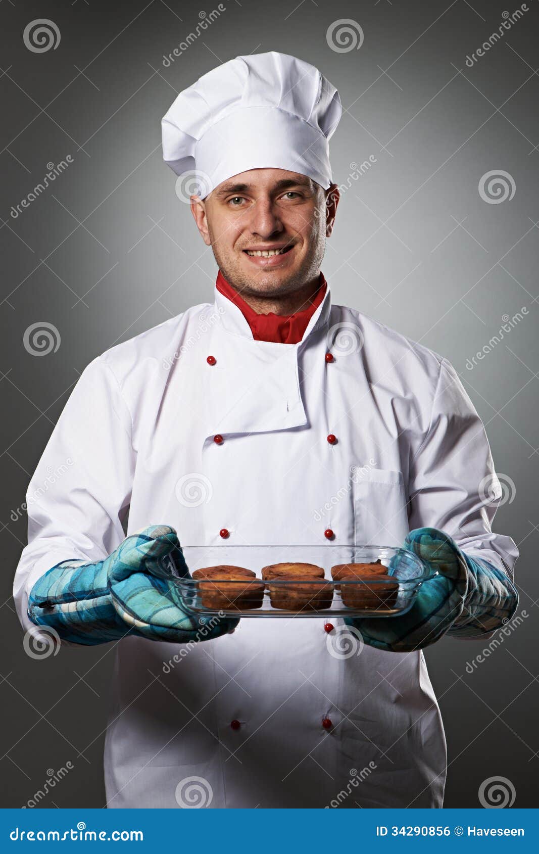 Male chef portrait stock photo. Image of people, caucasian - 34290856