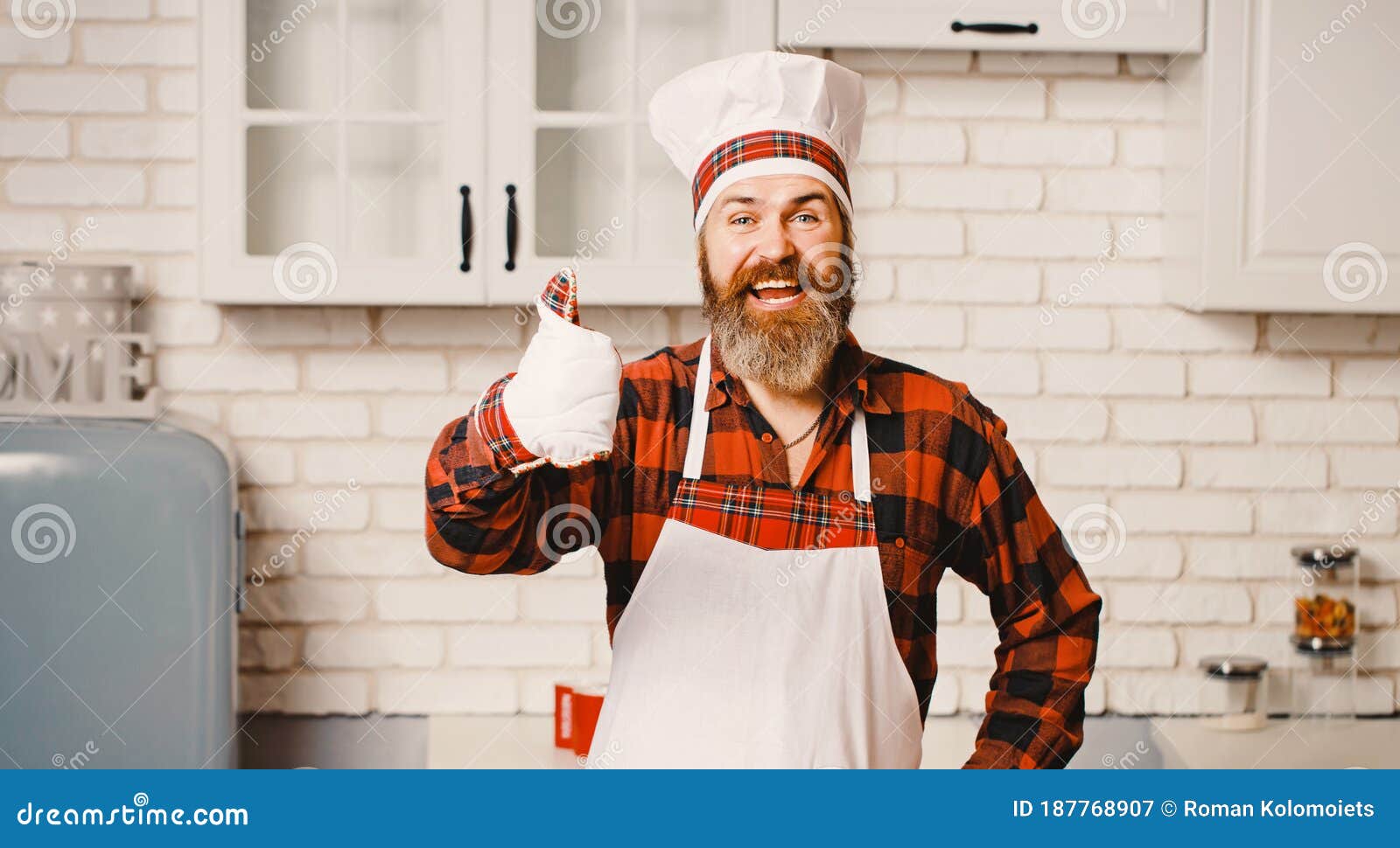 Male Chef in Uniform. Cook with Taste Approval Gesture. Stock Image ...