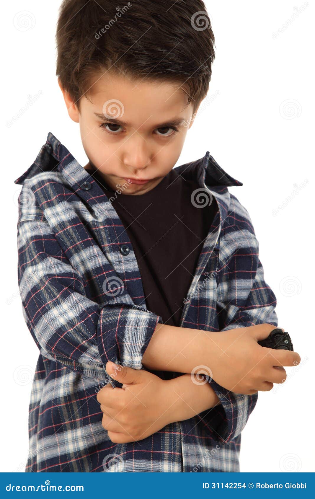 Male Child with Fear Expression Stock Photo - Image of tradition ...