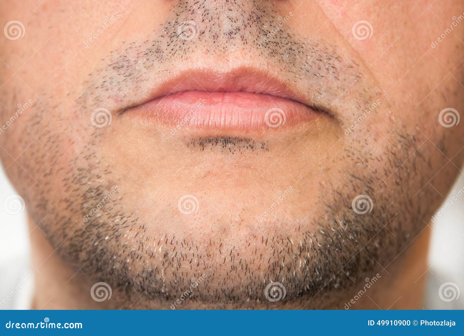 Male chin up close stock photo. Image of shave, detail - 49910900