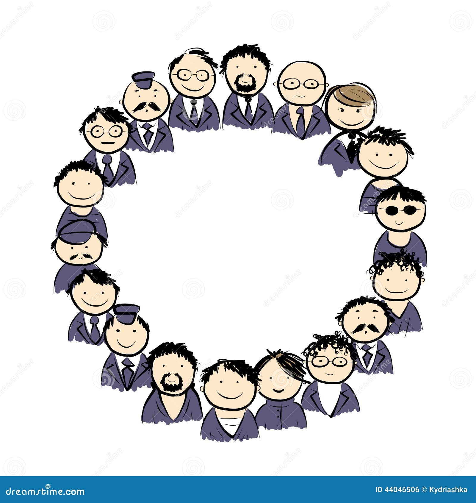 Male Circle for Your Design Stock Vector - Illustration of cartoon ...