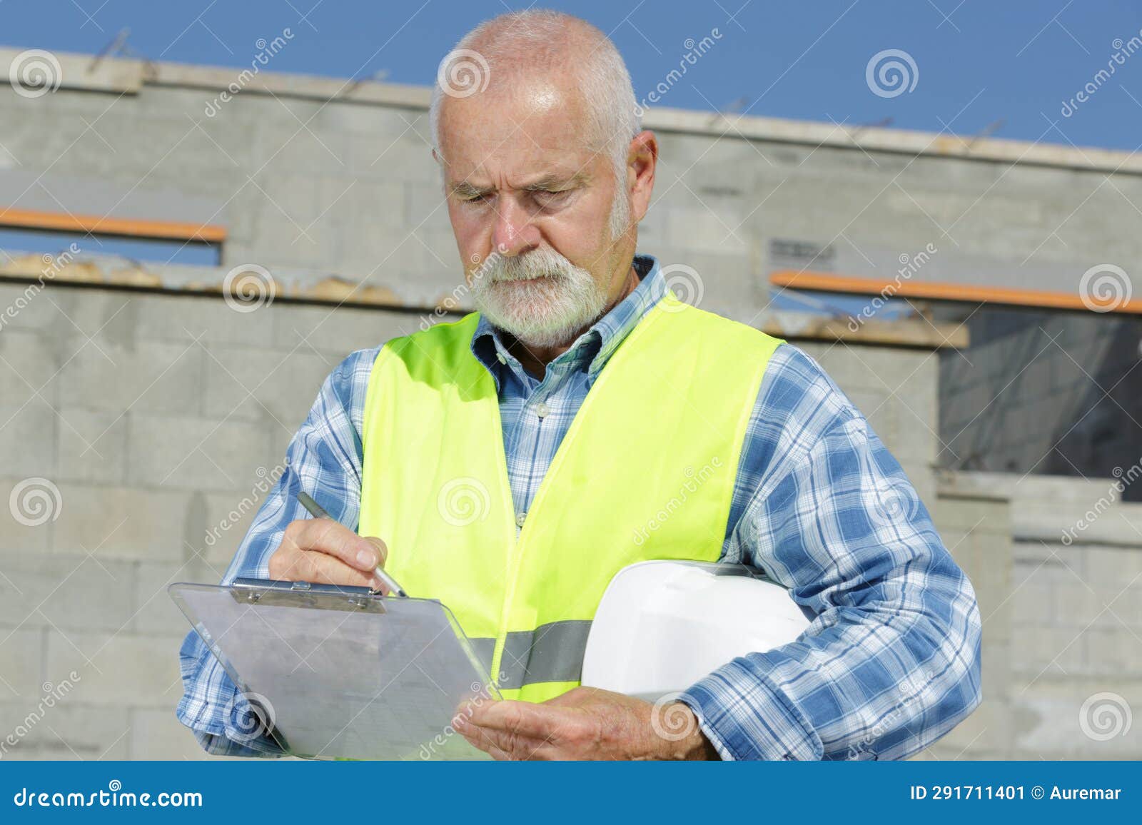 Male Civil Engineer Checking Project on Construction Site Stock Image ...