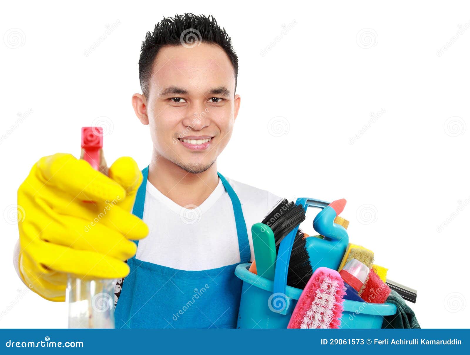 Male cleaning service stock image. Image of cleaning - 29061573