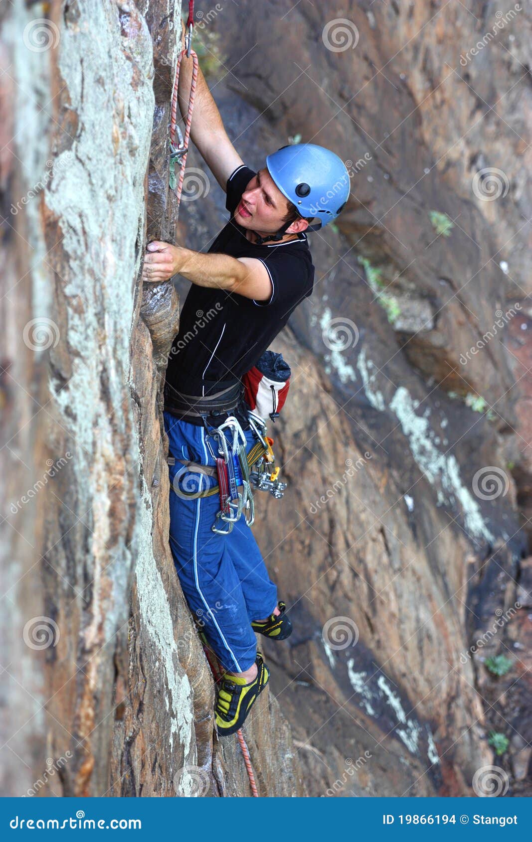A male climber stock photo. Image of claiming, caucasian - 19866194
