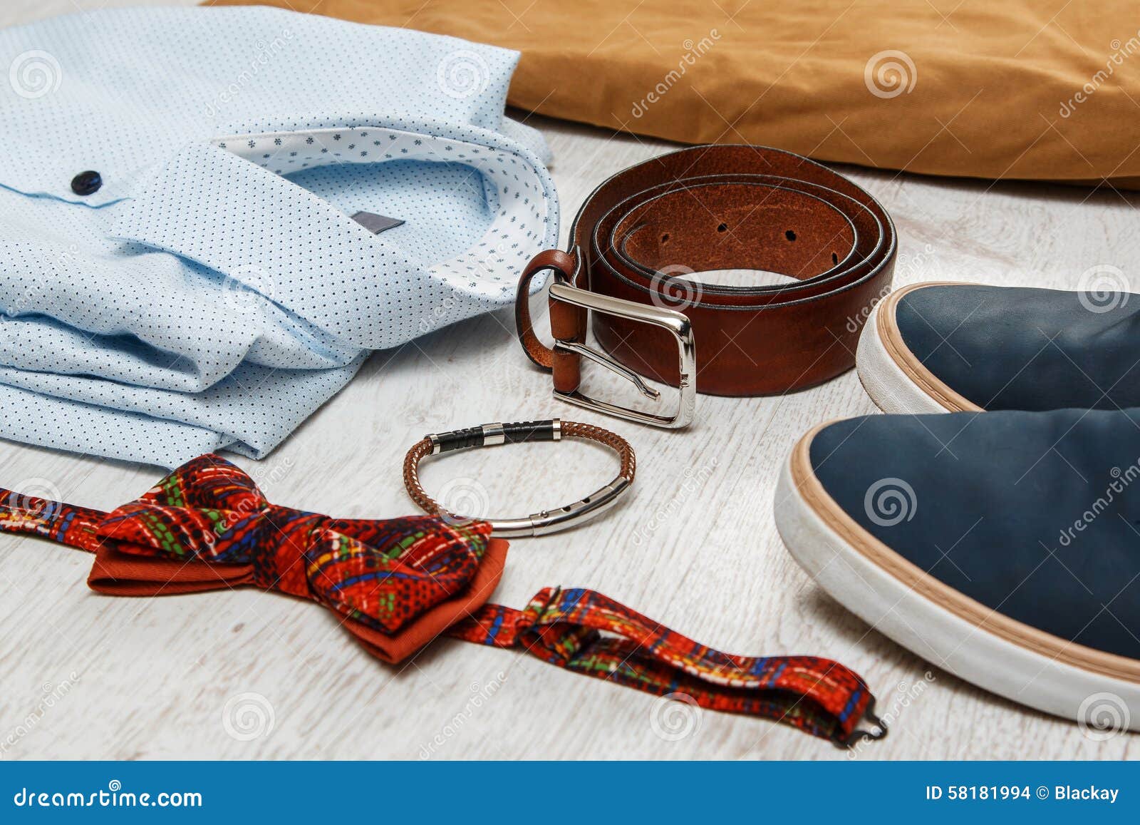 Male Clothes and Accessories Stock Photo - Image of essentials, braclet ...