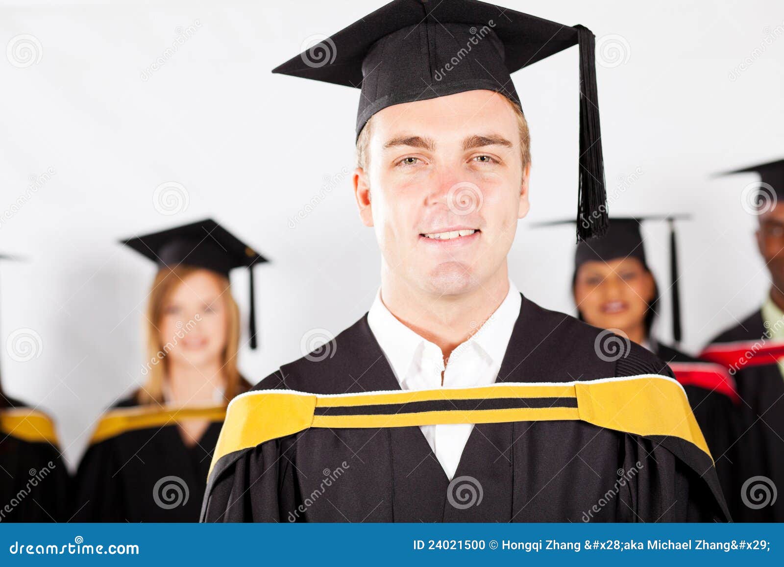 Male college graduate stock photo. Image of college, multicultural ...