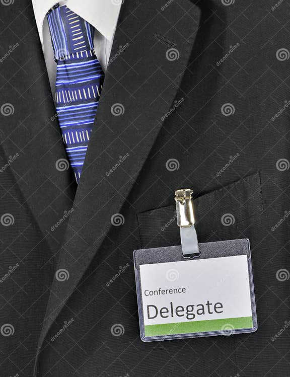Male conference delegate stock photo. Image of badge - 23899582
