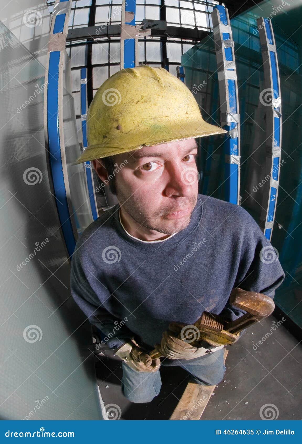 Male Construction Worker stock image. Image of engineer - 46264635