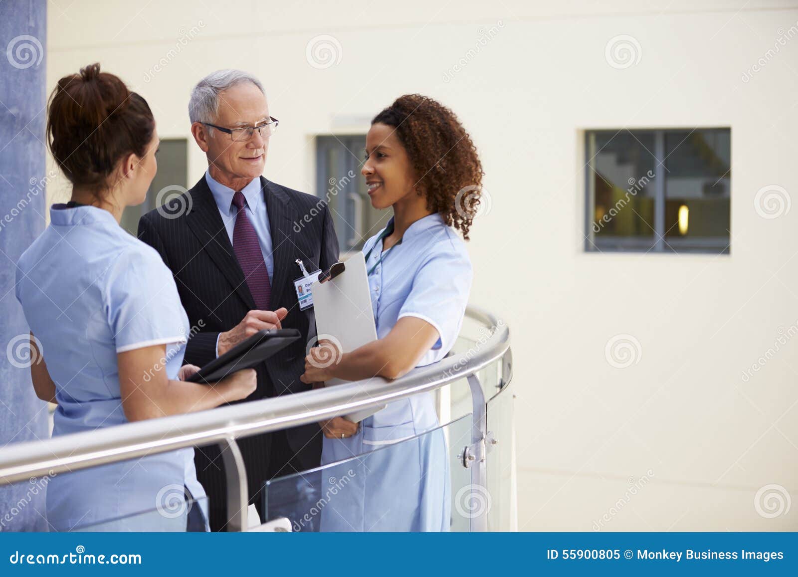 Male Consultant Speak Helping Mature Client Couple With Loan Stock ...