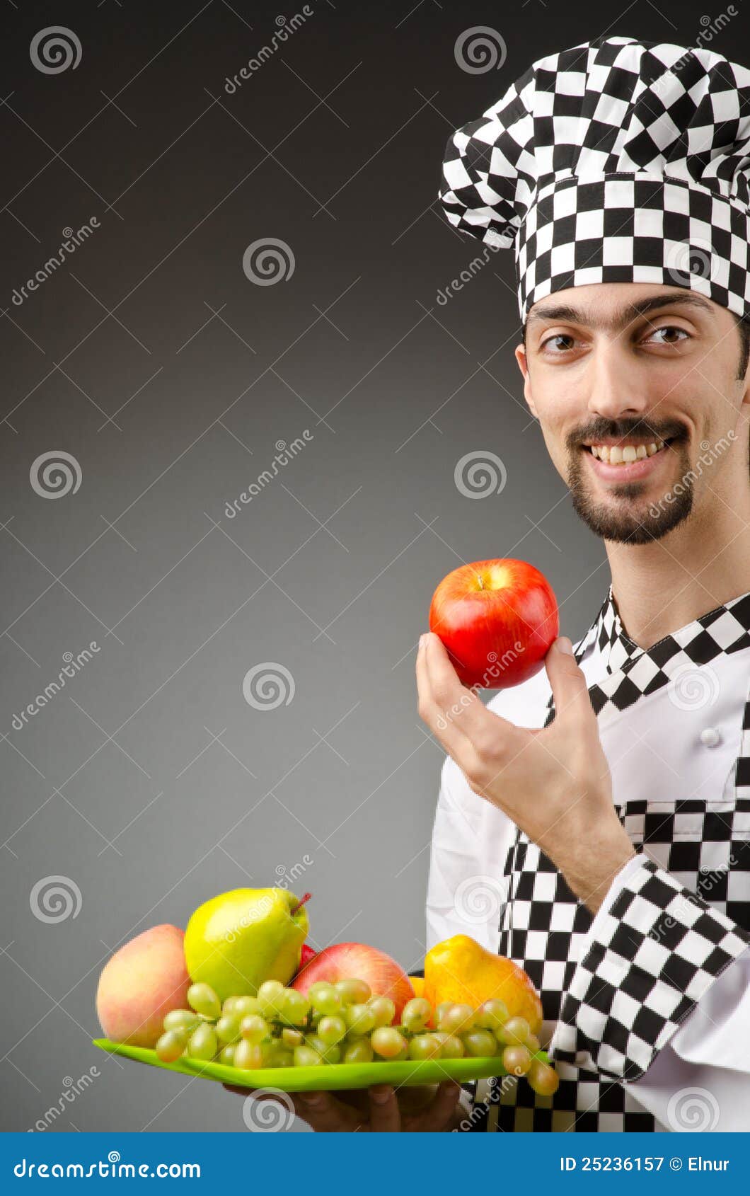 Male cook in the apron stock image. Image of meal, kitchen - 25236157