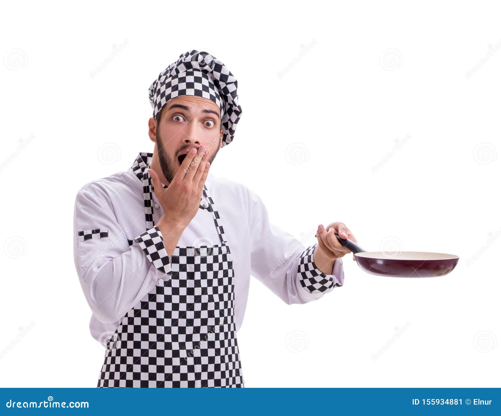 Male Cook Isolated on the White Background Stock Image - Image of ...