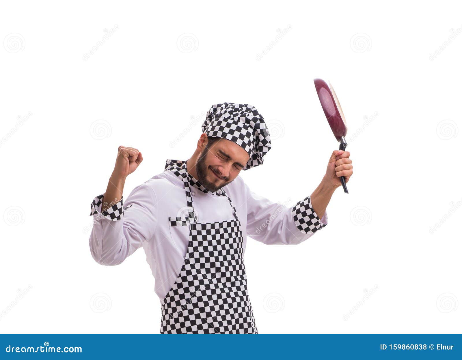 Male Cook Isolated on the White Background Stock Photo - Image of ...