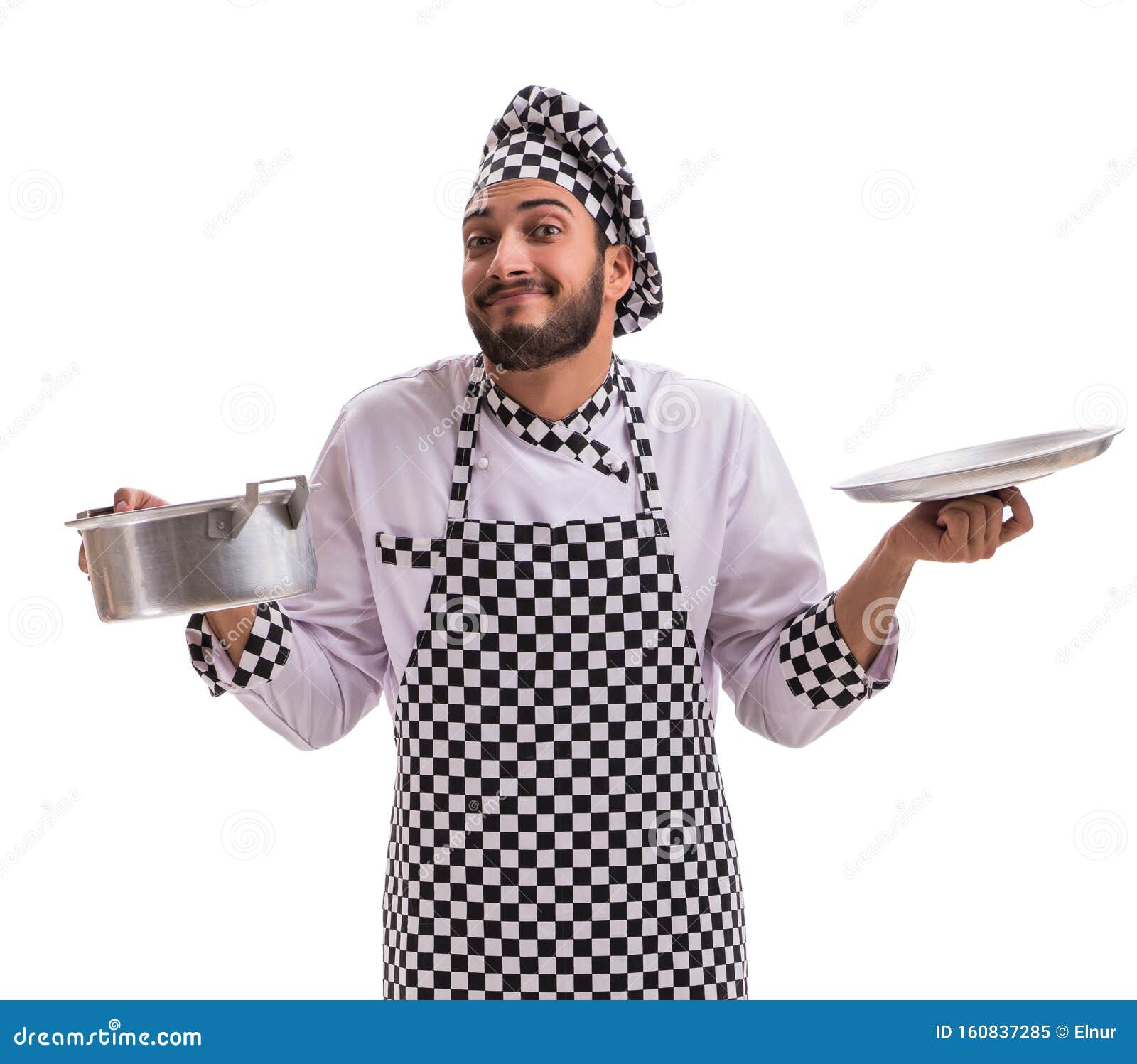 Male Cook Isolated on the White Background Stock Image - Image of ...