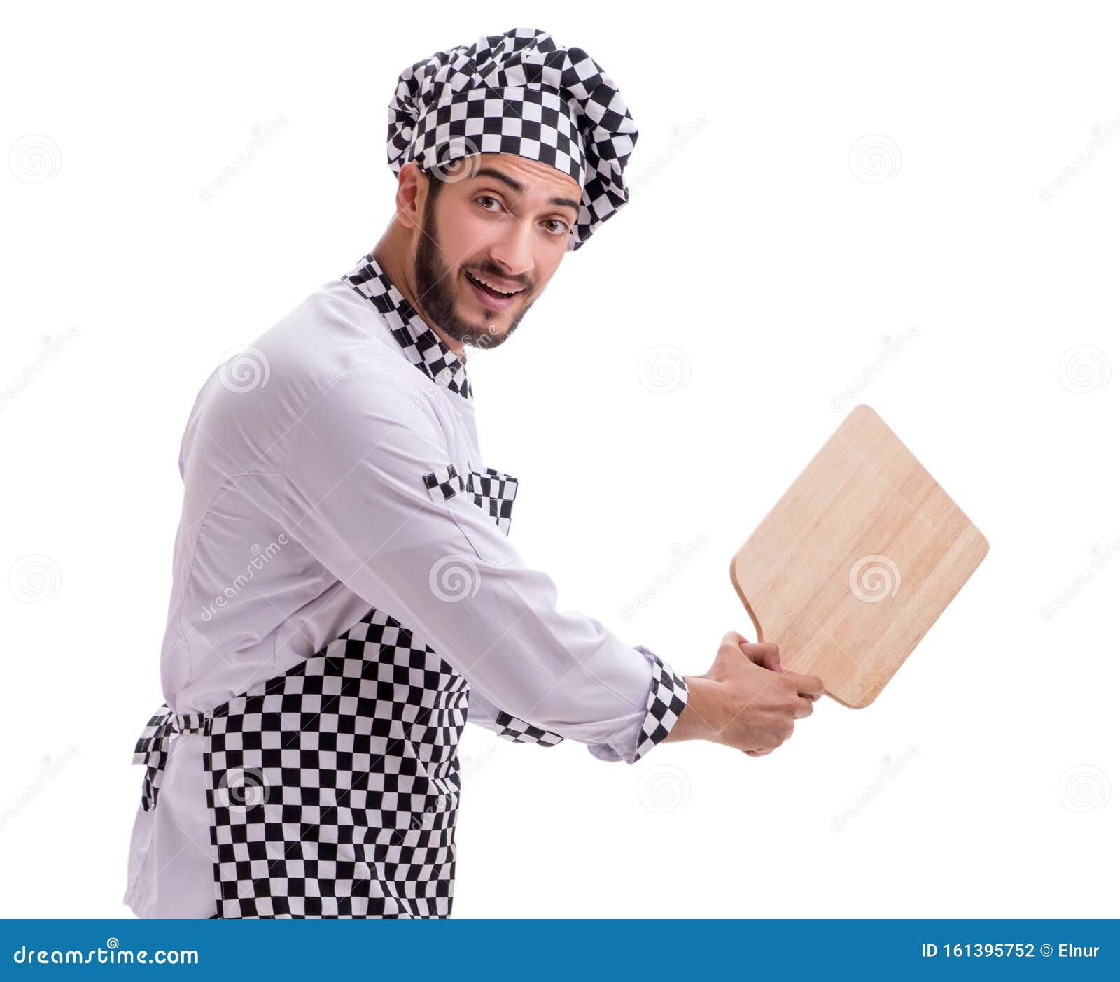 The Male Cook Isolated on the White Background Stock Photo - Image of ...