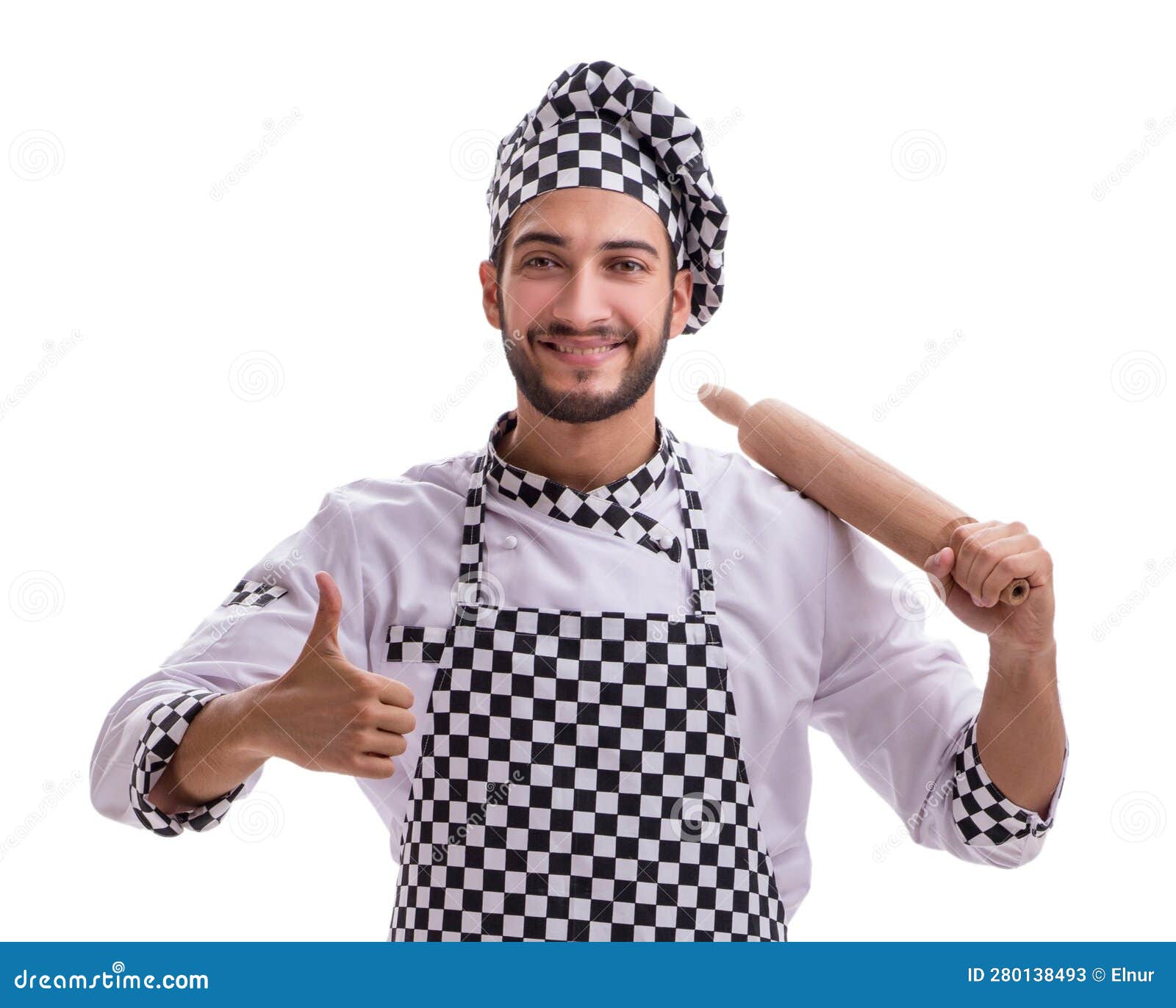 Male Cook Isolated on the White Background Stock Image - Image of ...