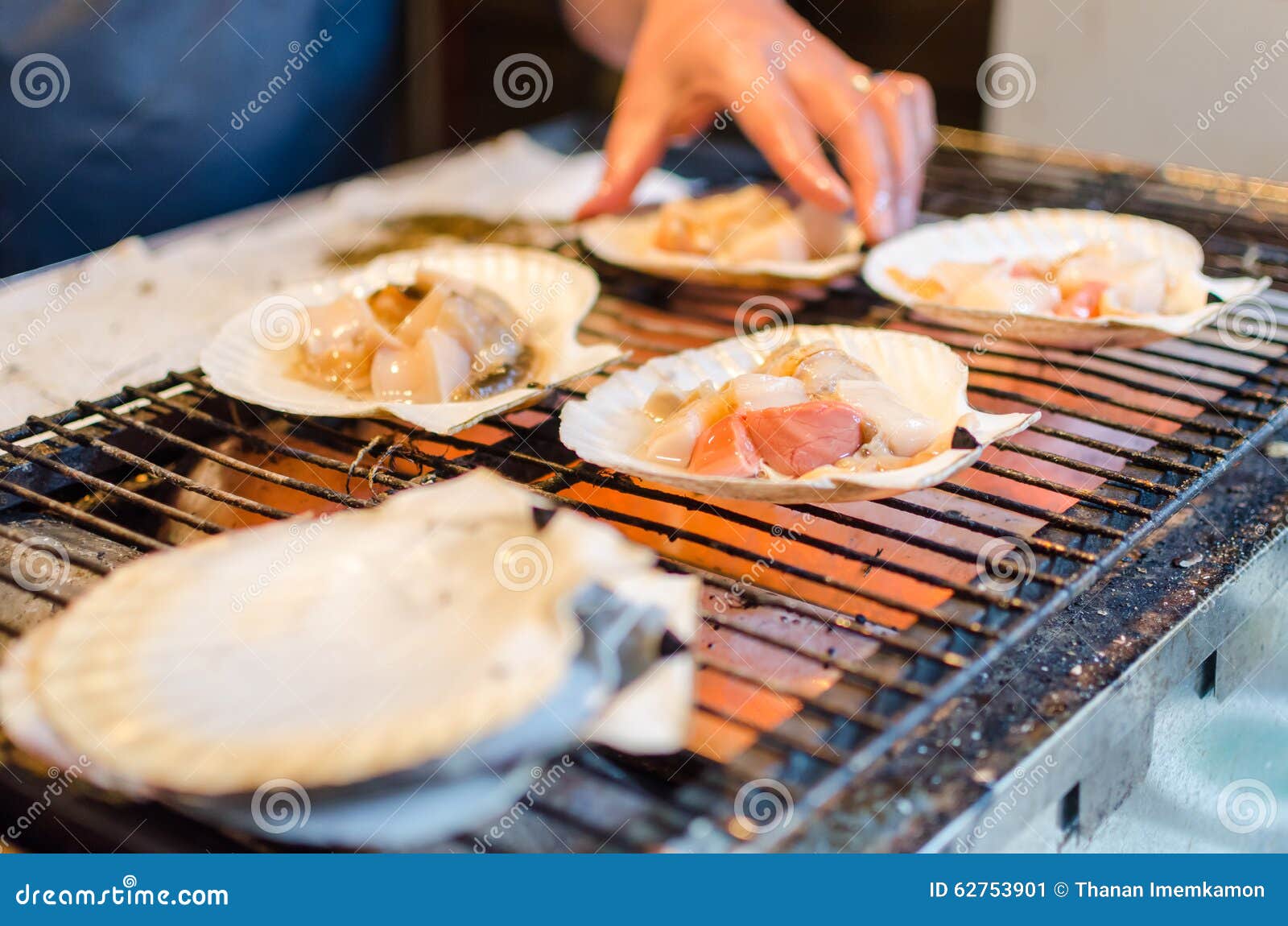 Male is cooking shell stock image. Image of garlic, appetizer - 62753901