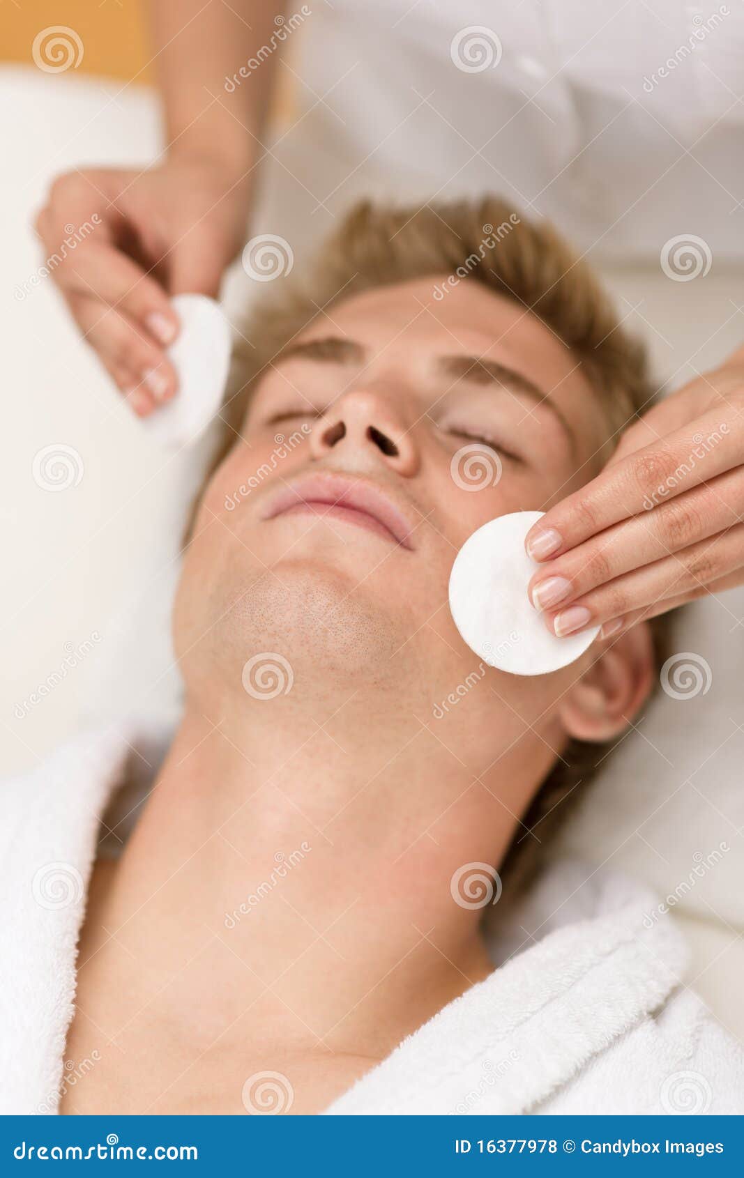 Male Cosmetics - Cleaning Face Treatment Stock Photo - Image of ...