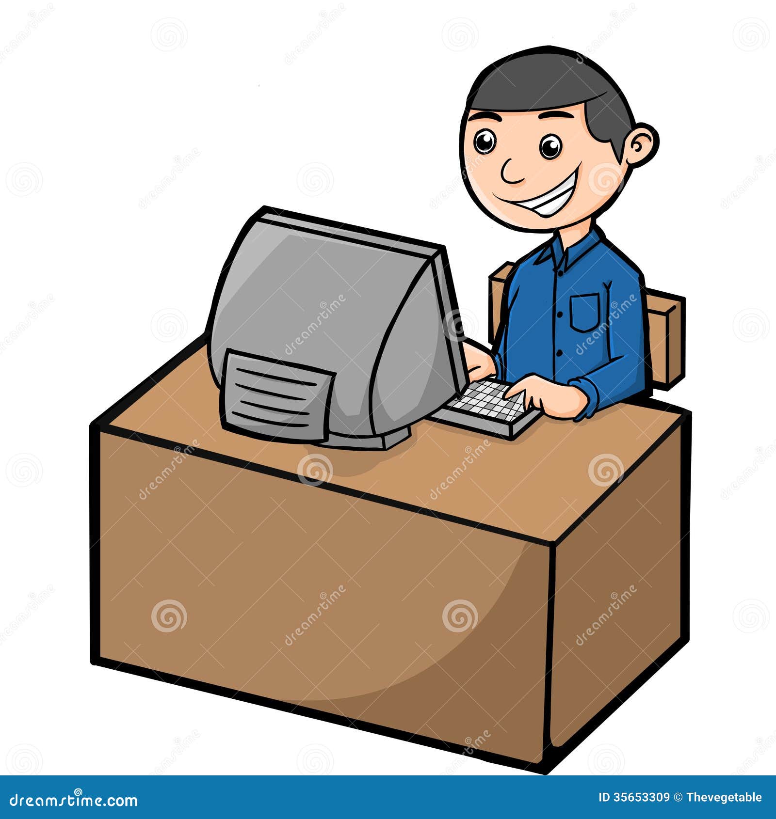 Male customer service stock illustration. Illustration of corporate ...