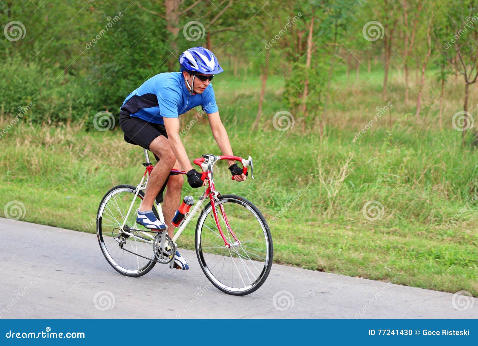 Male cyclist stock photo. Image of recreation, white - 77241430