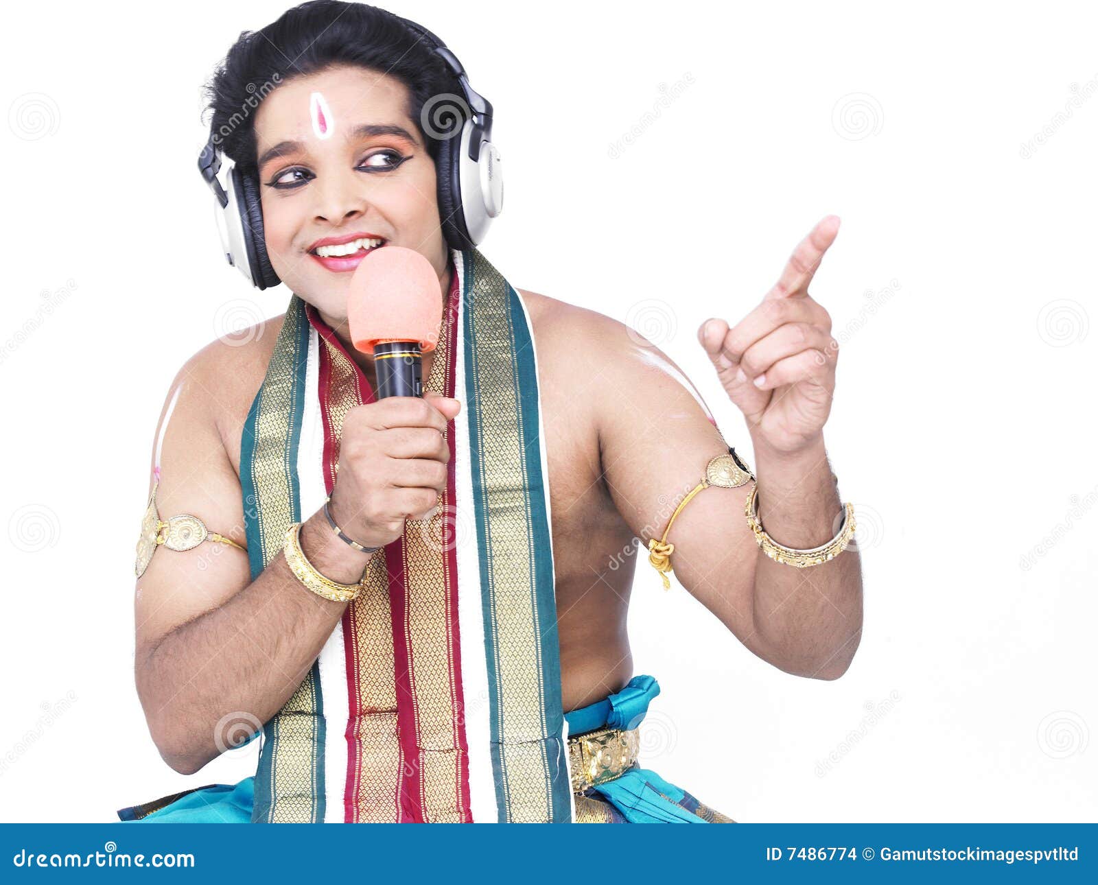 Male dancer singing stock photo. Image of entertainment - 7486774