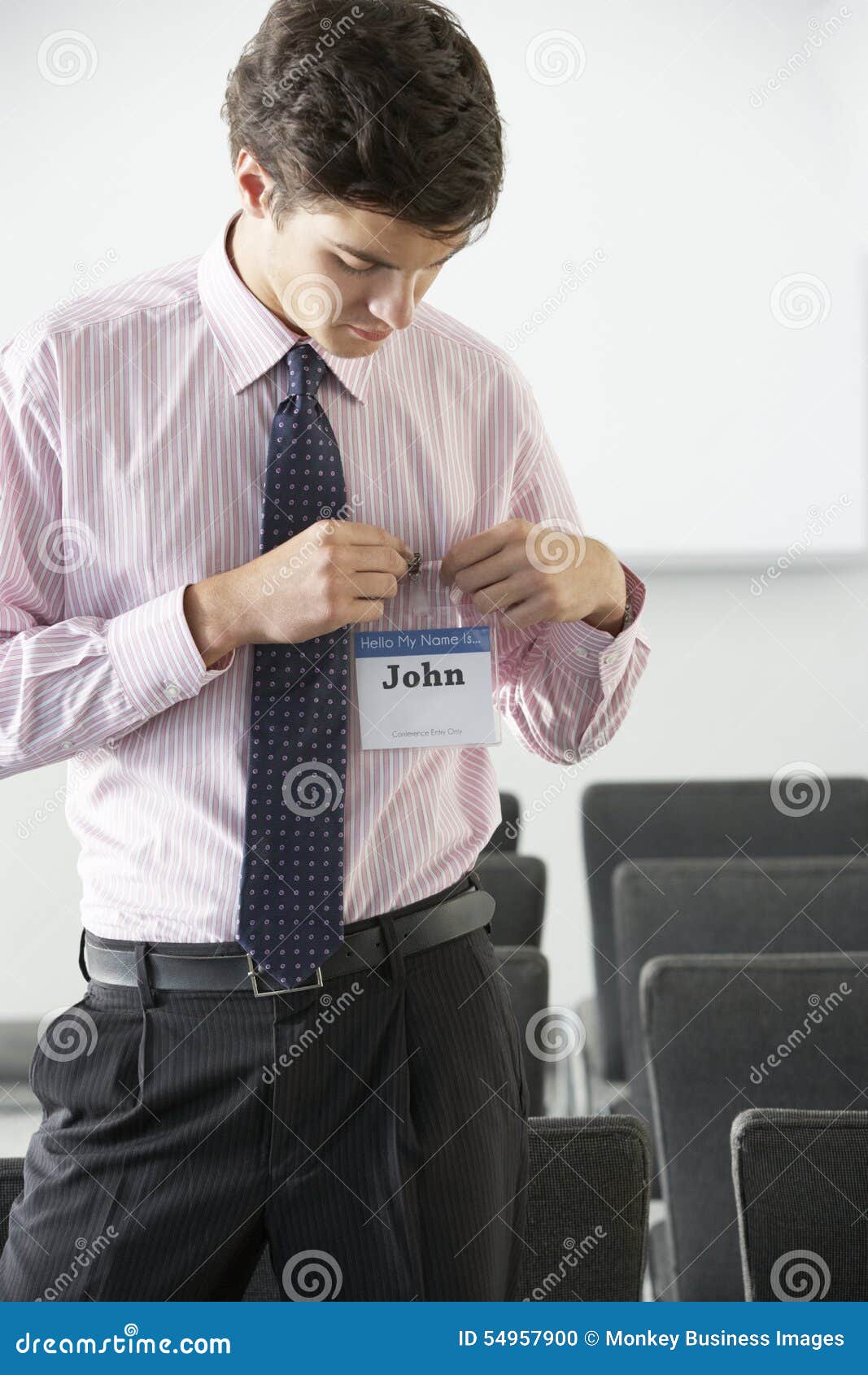 Name Tag Badge Mockup, Event Identification Stock Image | CartoonDealer ...