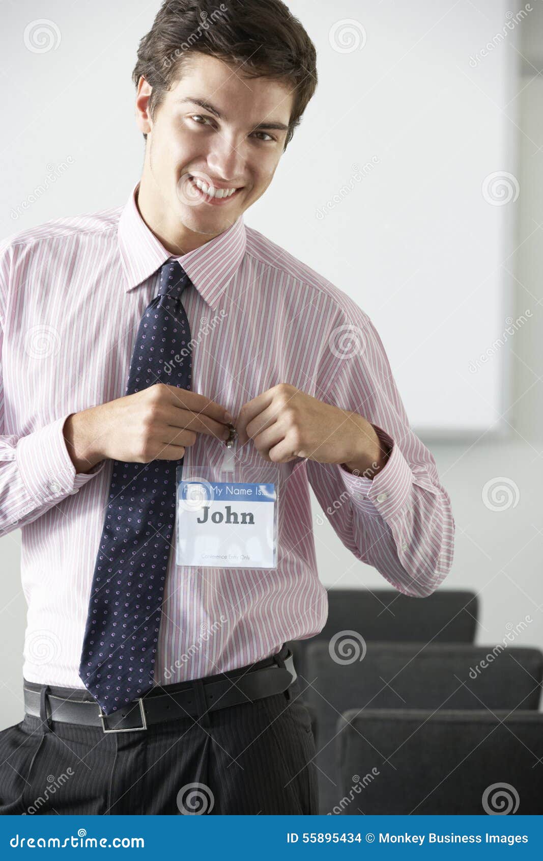 Name Tag Badge Mockup, Event Identification Stock Image | CartoonDealer ...
