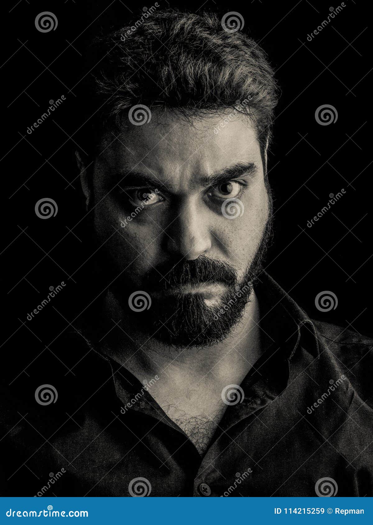 Male Determined, Angry, Focused, Powerful. Stock Image - Image of ...