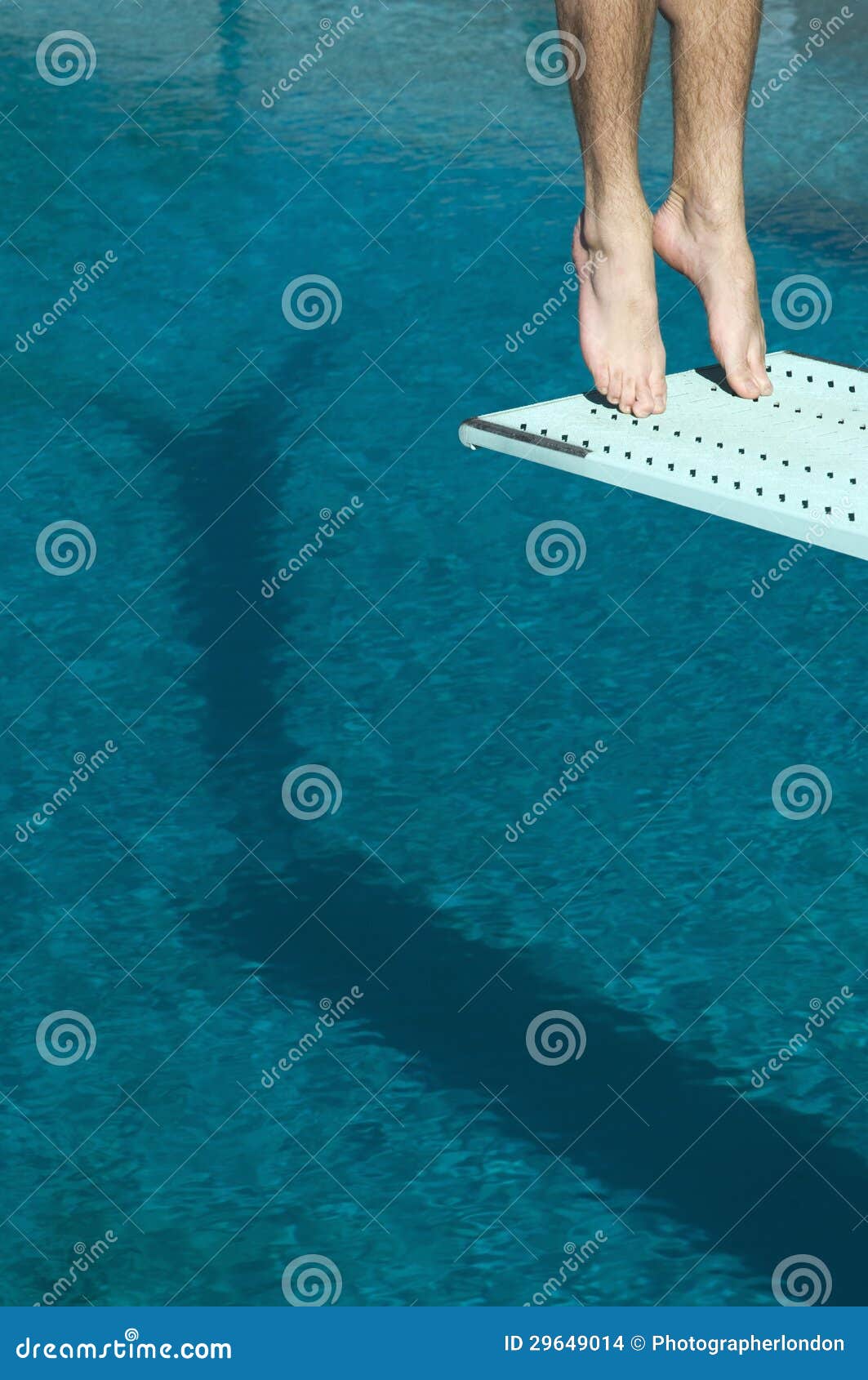 Male Diver Ready To Jump stock photo. Image of standing - 29649014